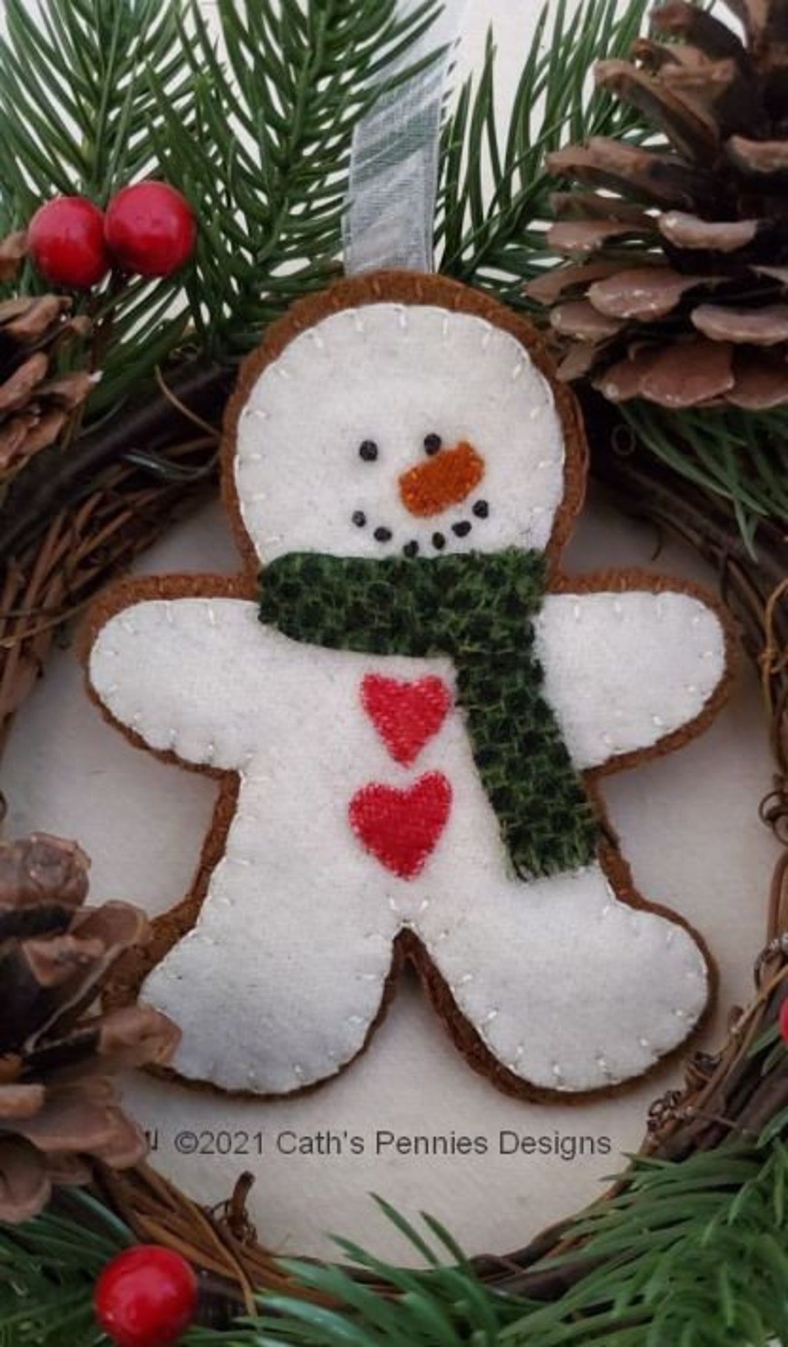 Christmas Ornament Wool Pattern Ornament Pattern Wool - Etsy