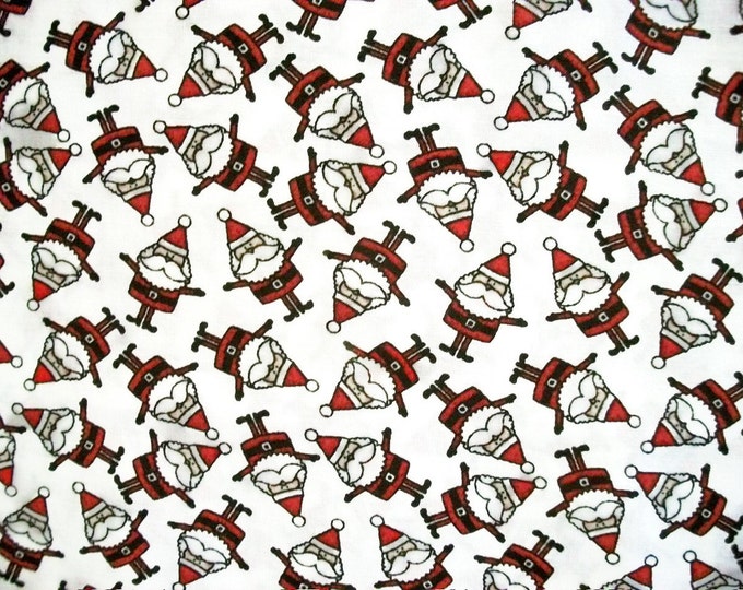 Santa Claus Fabric, Christmas Fabric, by the Yard, Quilting Fabric ...