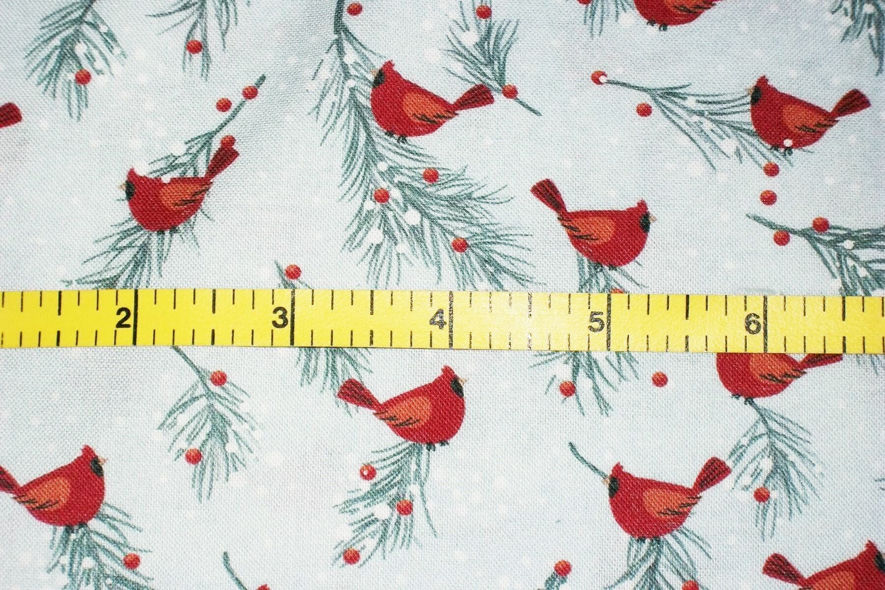 Cardinal Fabric Bird Fabric by the Yard Winter Fabric - Etsy