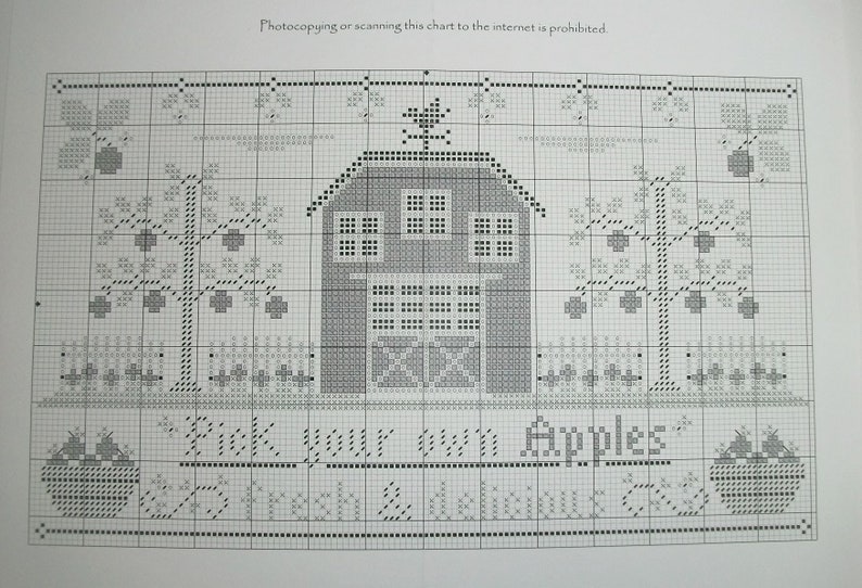 Cross Stitch Pattern, Stitchery Pattern, Country Cross Stitch Pattern ...