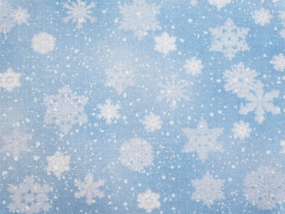 Snowflake Fabric Christmas Fabric Holiday Fabric by the - Etsy