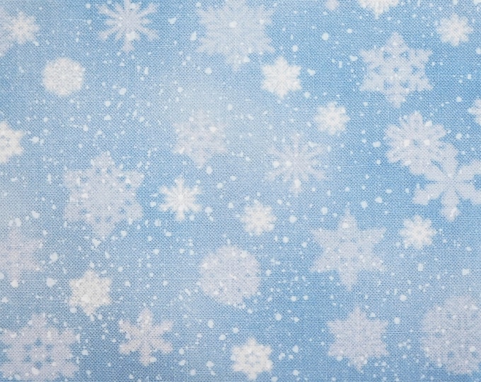Snowflake Fabric, Christmas Fabric, Holiday Fabric, by the Yard ...
