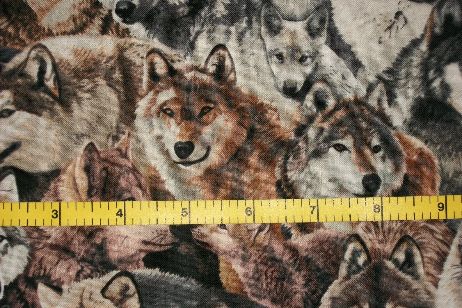 Wolf Fabric Wolves Fabric Canine Fabric by the Yard | Etsy