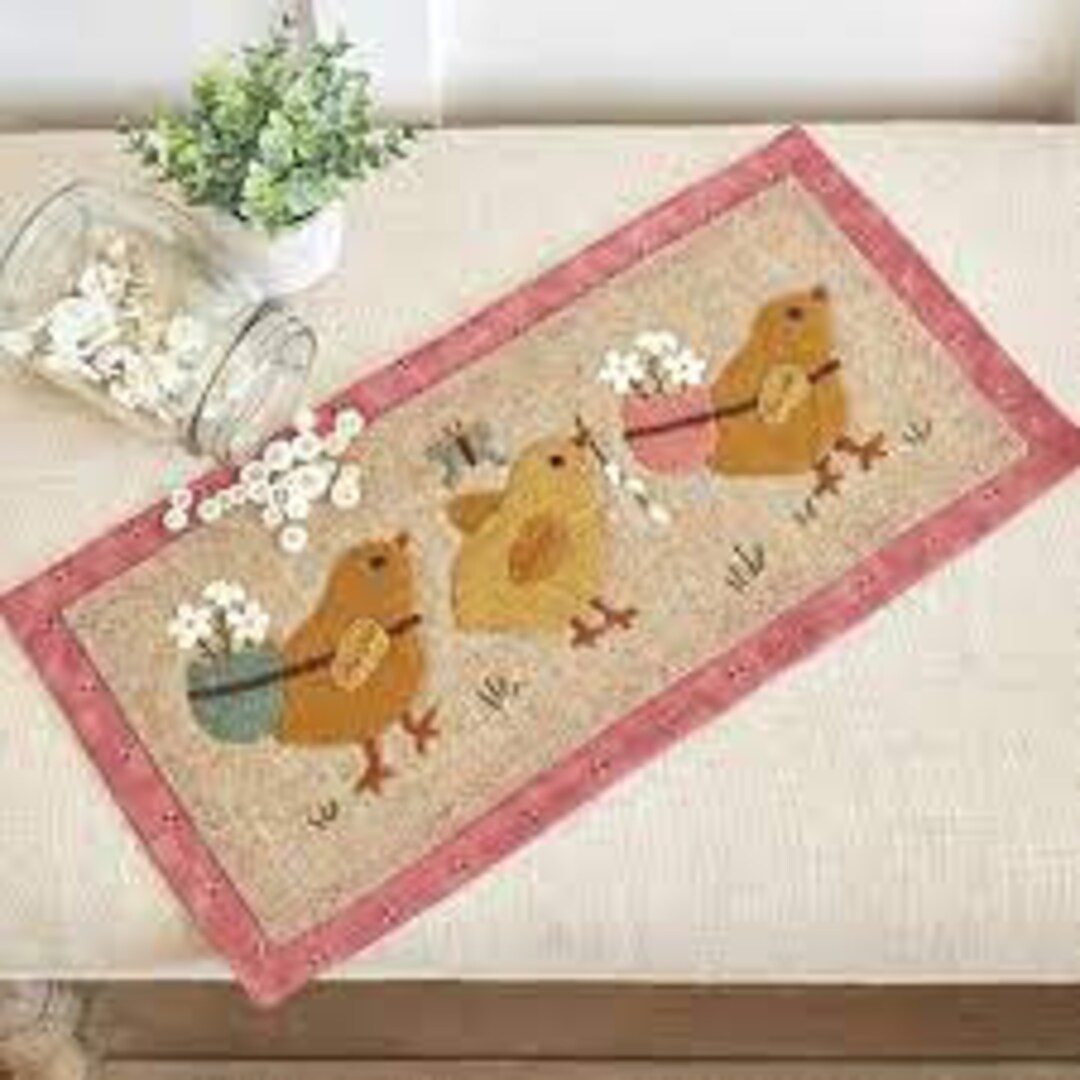 Wool Quilt Pattern Easter Quilt Pattern Chick's Wool - Etsy