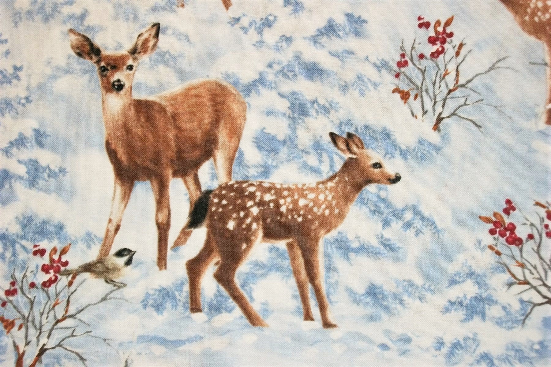 Deer Fabric Nature Fabric by the Yard Timeless Treasure | Etsy