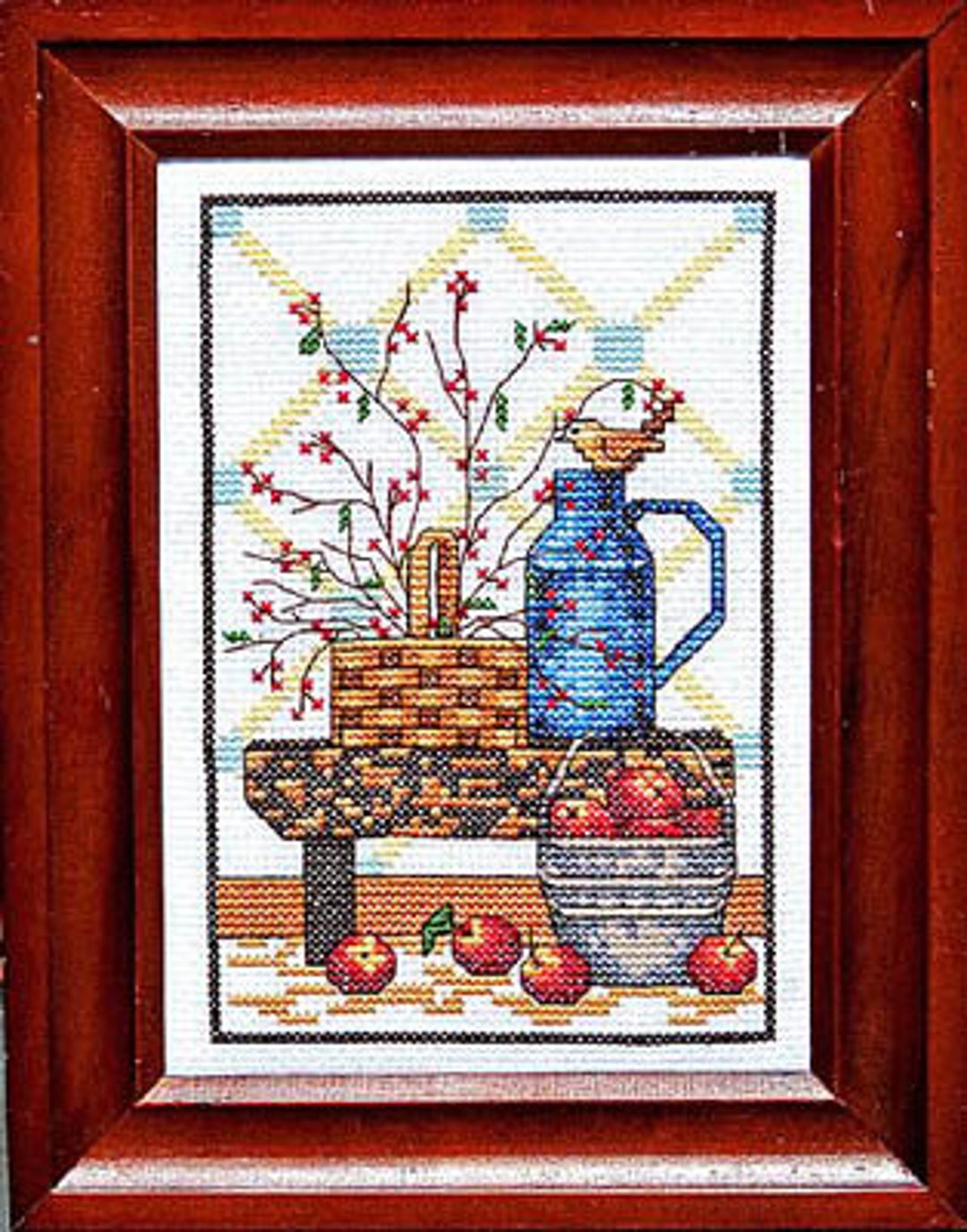 Cross Stitch Pattern, Stitchery Pattern, Country Cross Stitch Pattern ...