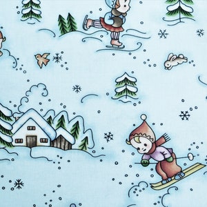 Christmas Fabric, Winter Fabric, Snow Village Fabric, by the Yard ...