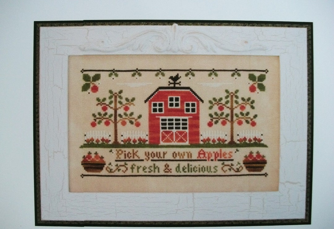 Cross Stitch Pattern, Stitchery Pattern, Country Cross Stitch Pattern ...