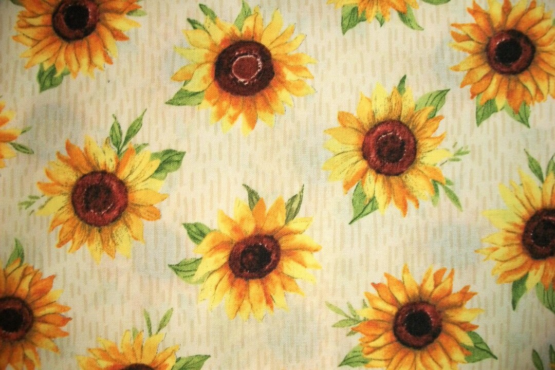 Sunflower Fabric, by the Yard, Country Fabric, Wilmington Prints ...