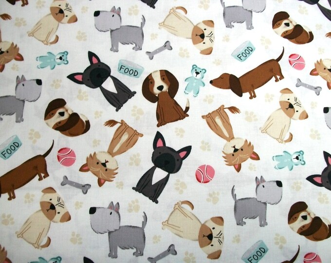 Cartoon Pets Animals Fabric Pet Rescue by Henberry Pets Animal Nursery ...