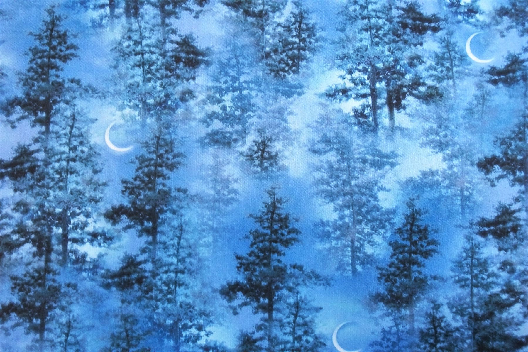 Tree Fabric Forest Fabric By The Yard Timeless Treasure | Etsy