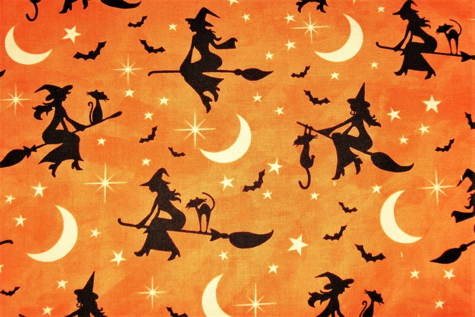 Halloween Fabric Witch Fabric By The Yard Michael Miller | Etsy