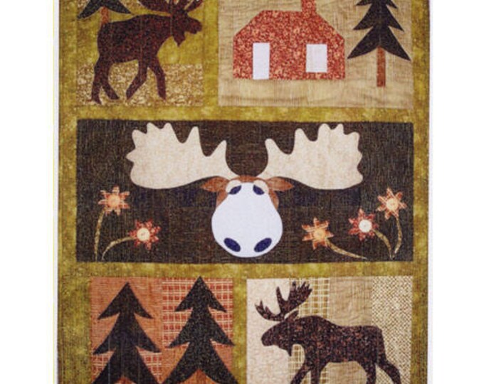 Quilt Pattern Moose Quilt Pattern Applique Pattern Wall - Etsy