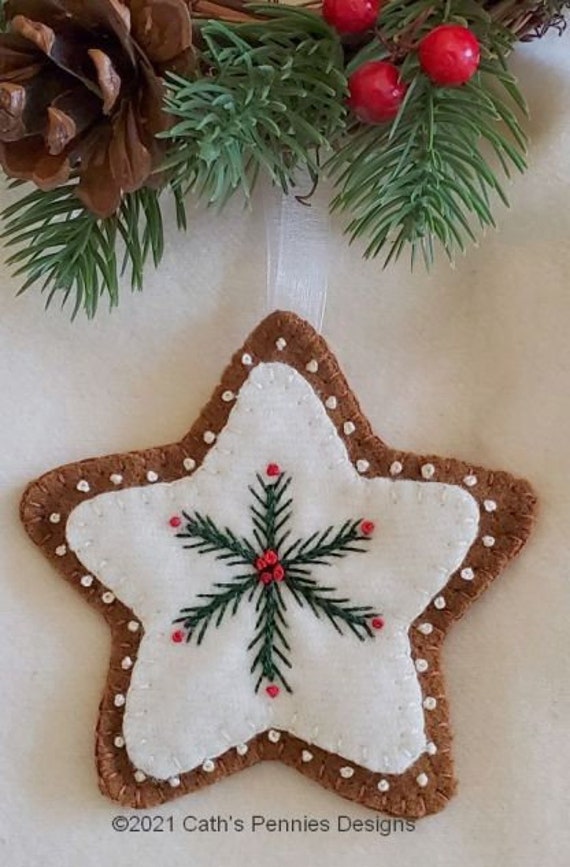 Christmas Ornament Wool Pattern Ornament Pattern Wool - Etsy