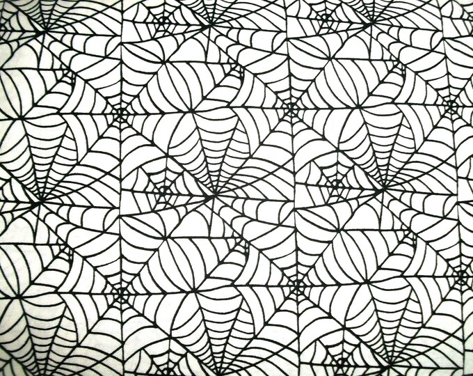 Halloween Fabric, Spider Web Fabric, by the Yard, Riley Blake, Spooky ...