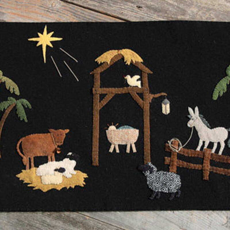 Felt Nativity Applique Pattern - Etsy