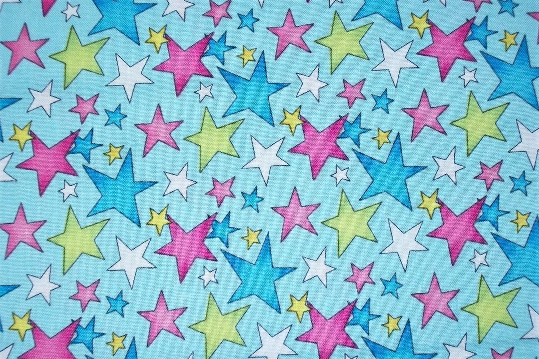 Star Fabric, by the Yard, Nursery Fabric, Henry Glass, Quilting ...