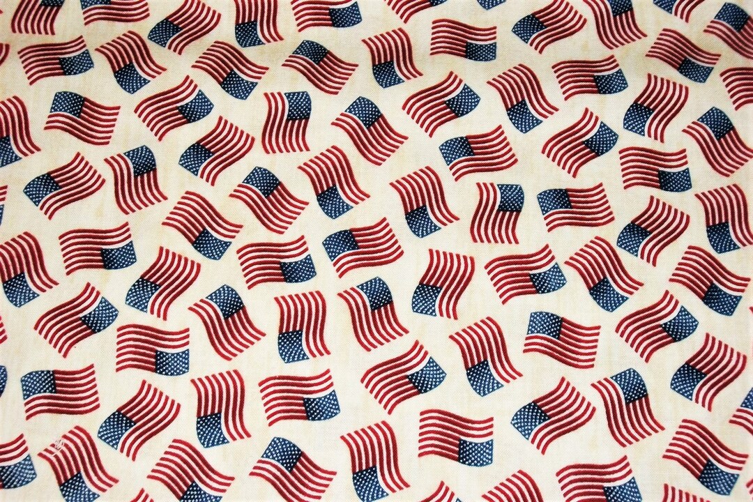 Patriotic Fabric Americana Fabric By The Yard Timeless Etsy