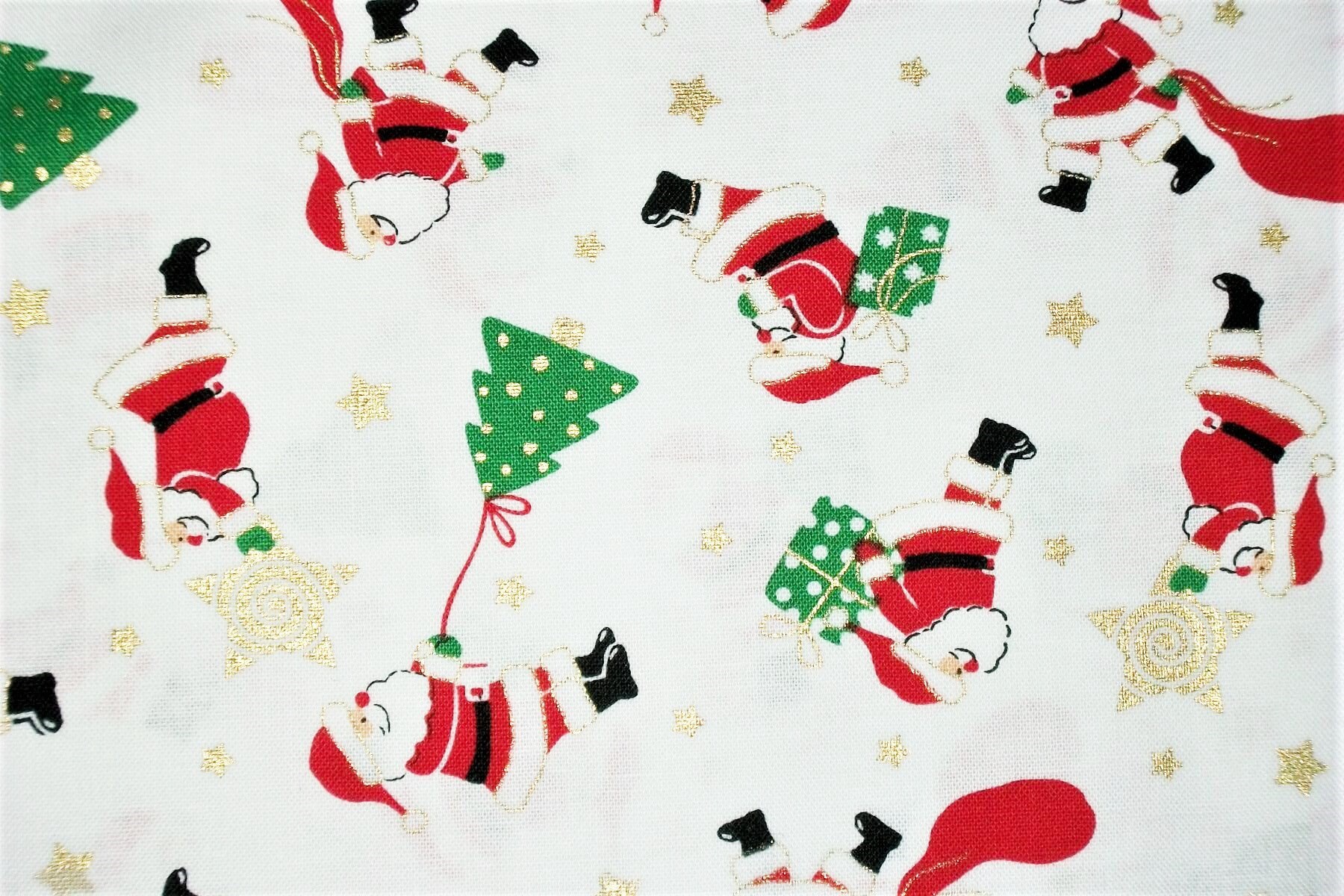 Santa Fabric Christmas Fabric by the Yard Holiday Fabric - Etsy