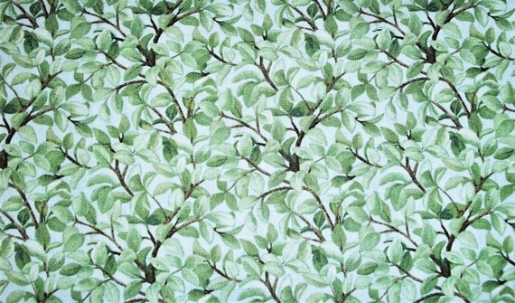 Leaf Fabric Tree Fabric by the Yard Spring Fabric | Etsy