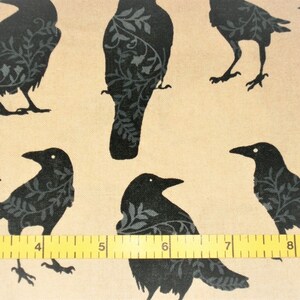 Crow Fabric Raven Fabric by the Yard Henry Glass Primitive - Etsy
