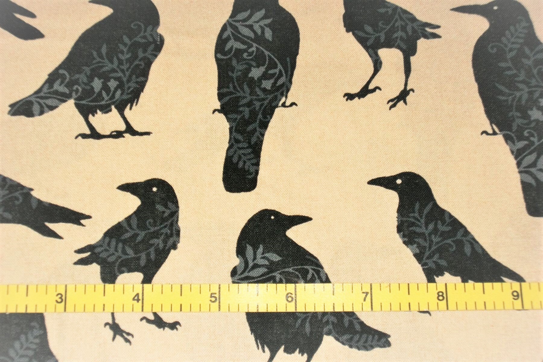 Crow Fabric Raven Fabric by the Yard Henry Glass Primitive - Etsy
