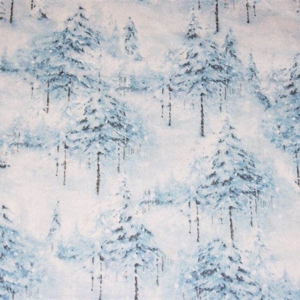 Winter Scene Fabric - Etsy