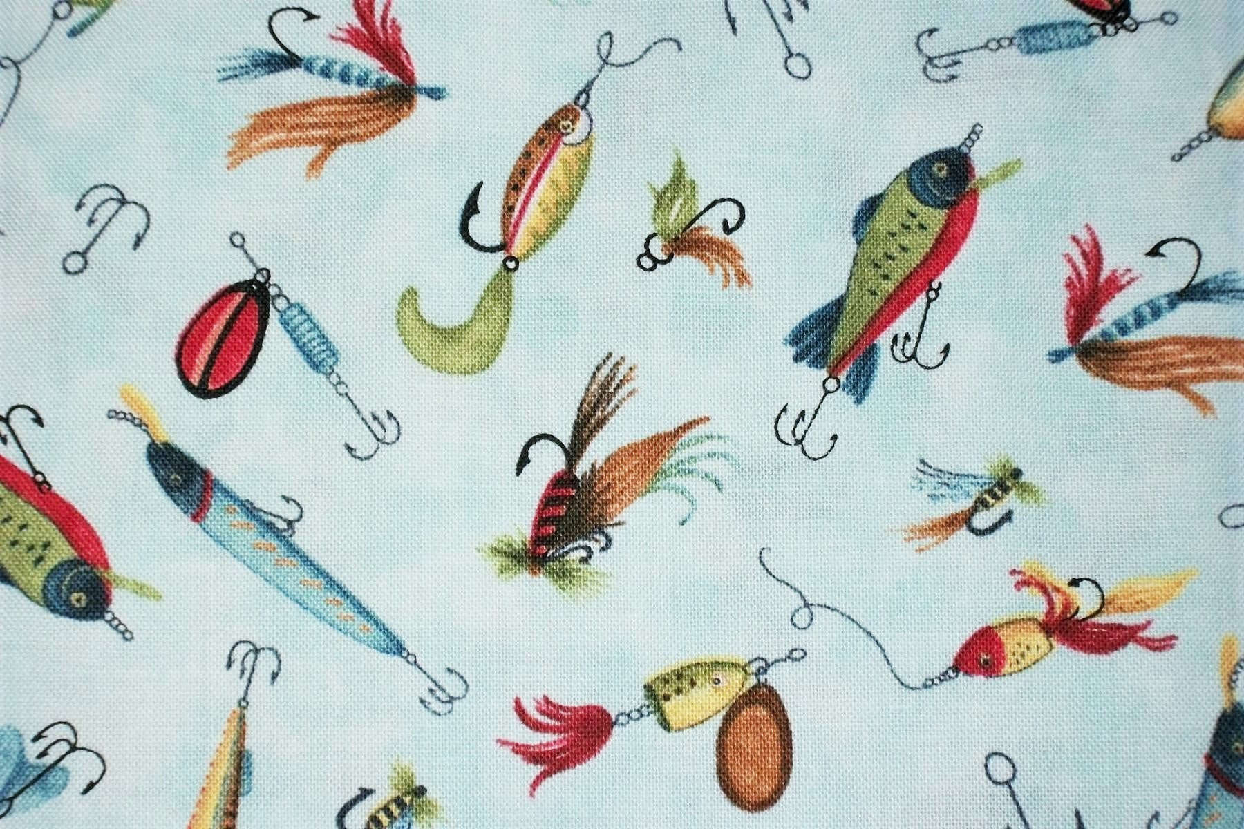 Susan Winget Fabric Fishing Lures Fabric by the Yard - Etsy