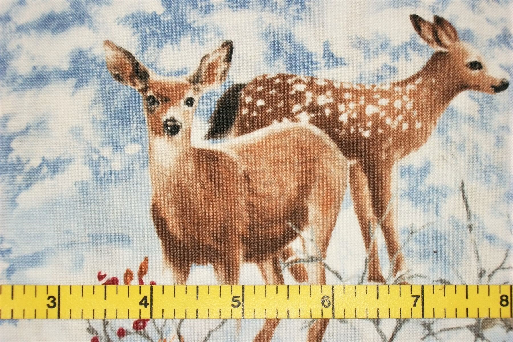 Deer Fabric Nature Fabric by the Yard Timeless Treasure | Etsy