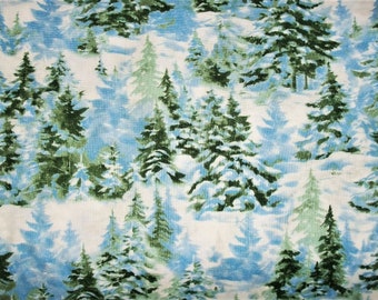 Snow Tree Fabric - Etsy