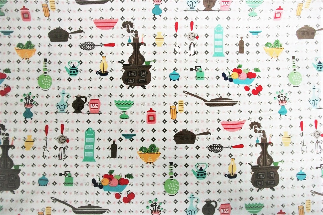 Kitchen Fabric, Country Fabric, by the Yard, Riley Blake, Quilting ...