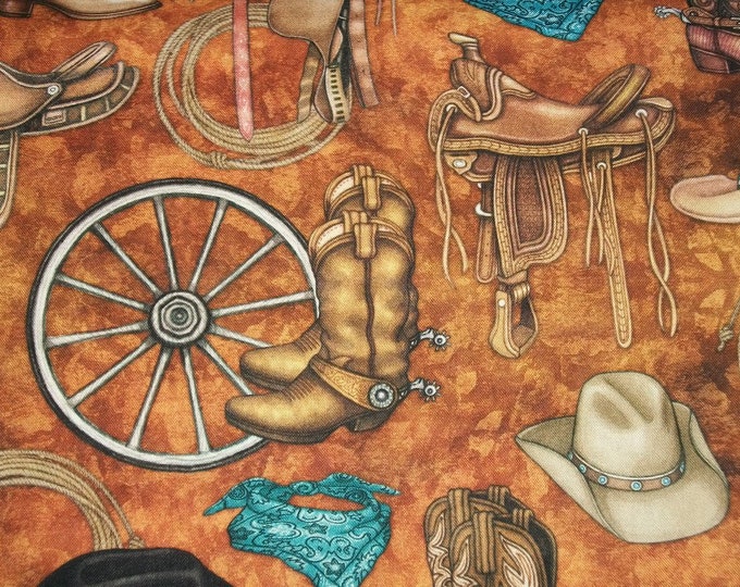 Western Fabric, Cowboy Fabric, by the Yard, QT Fabrics, Quilting Sewing ...