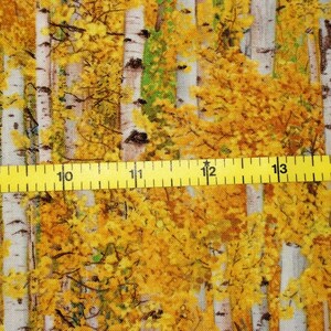 Tree Fabric, Aspen Fall Tree Fabric, by the Yard, Elizabeth Studios ...