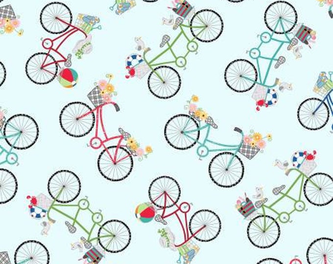 Bicycle Fabric, Spring Fabric, by the Yard, Maywood Studio, Quilting ...