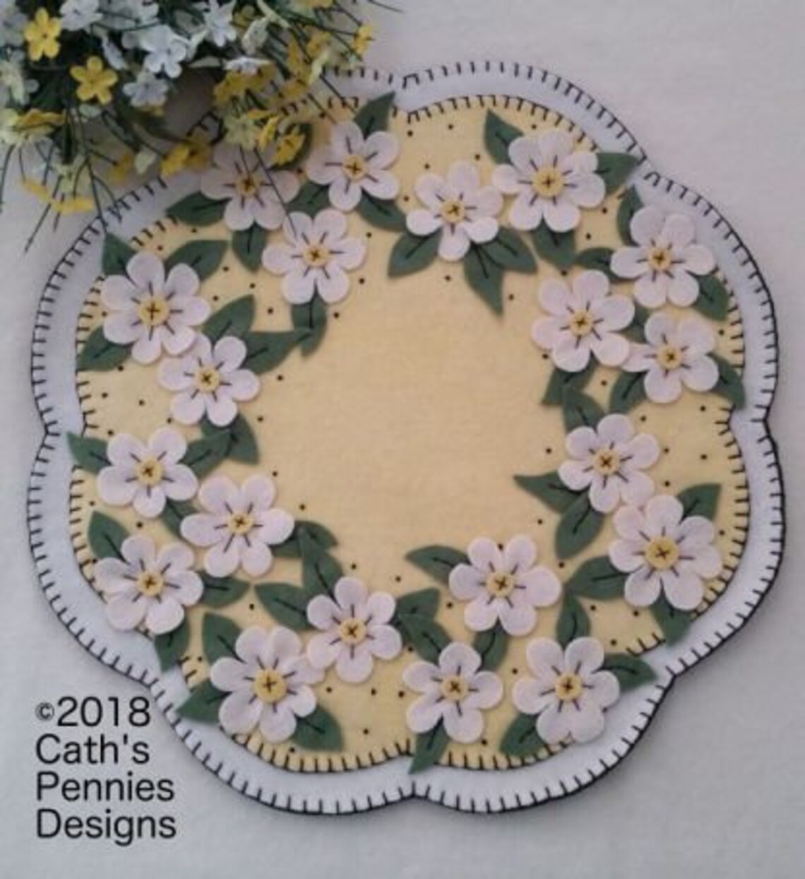 Wool Applique Pattern Blossom Pattern Summer Wool Applique - Etsy