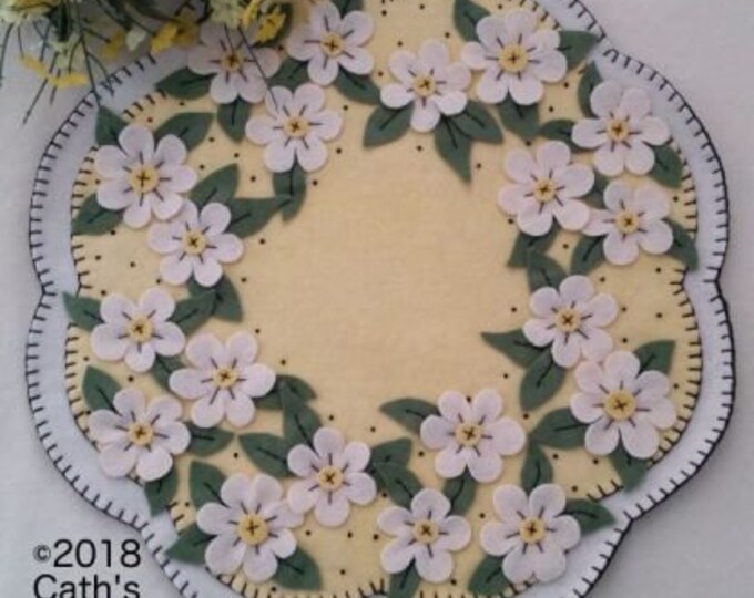 Wool Applique Pattern, Blossom Pattern, Summer Wool Applique, Wool ...