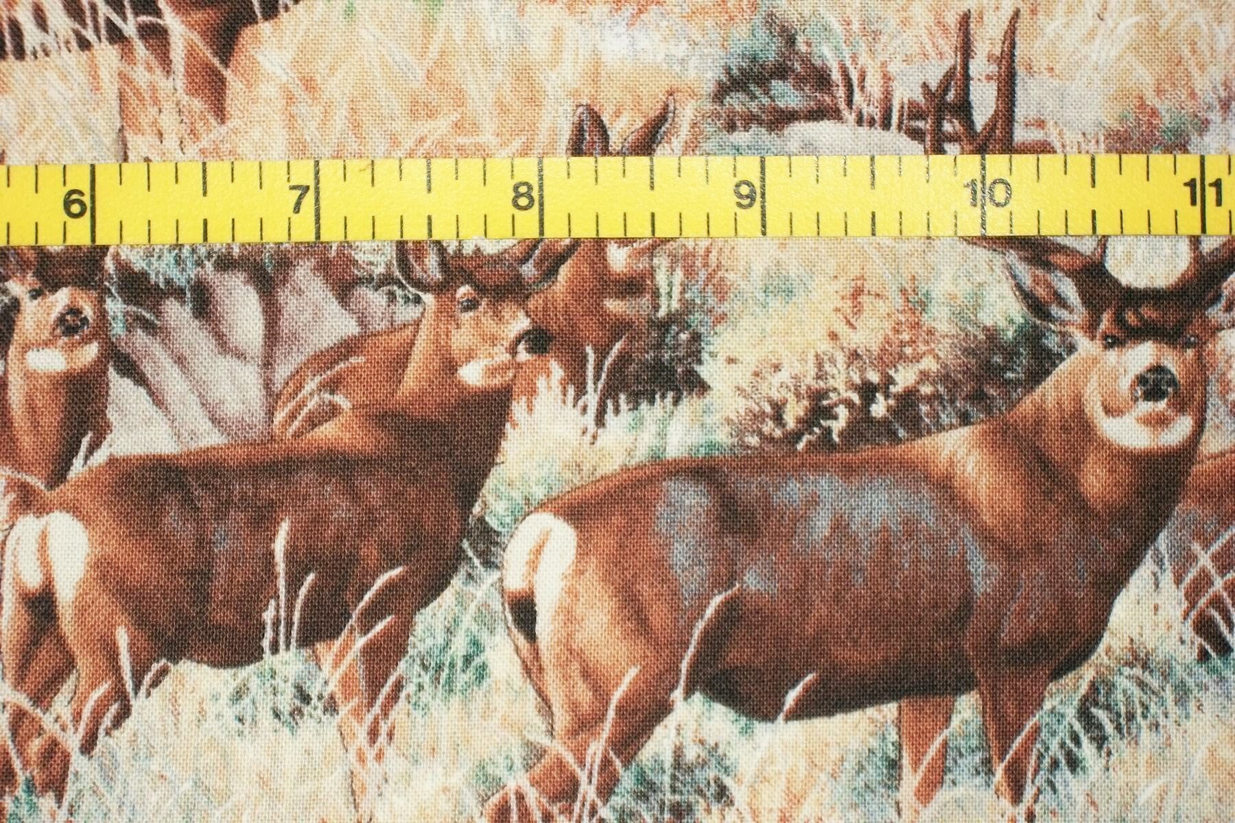 Deer Fabric Nature Fabric by the Yard Elizabeth Studios | Etsy