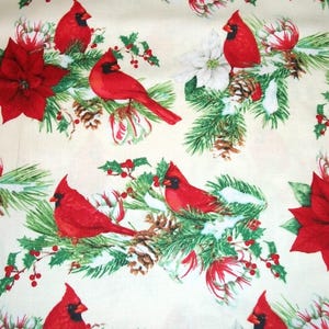Bird Fabric, Chickadee Fabric, Cardinal Fabric, by the Yard, Wilmington ...