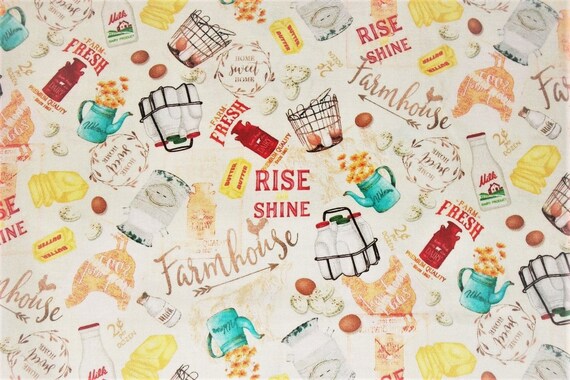 Kitchen Fabric Country Fabric by the Yard Timeless - Etsy