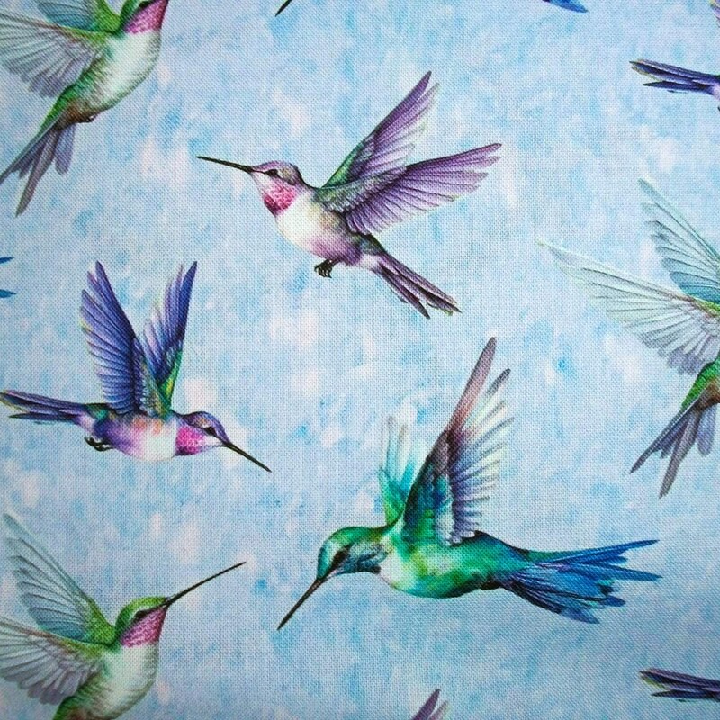 Hummingbird Fabric - Etsy