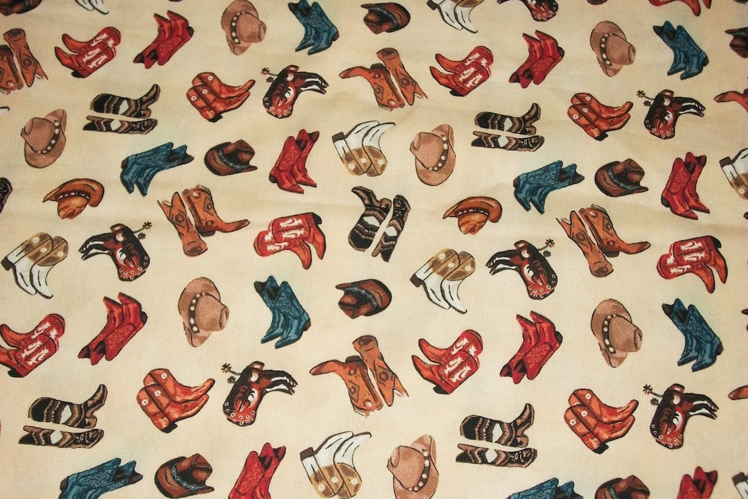 Western Fabric Cowboy Fabric by the Yard Windham Fabrics - Etsy