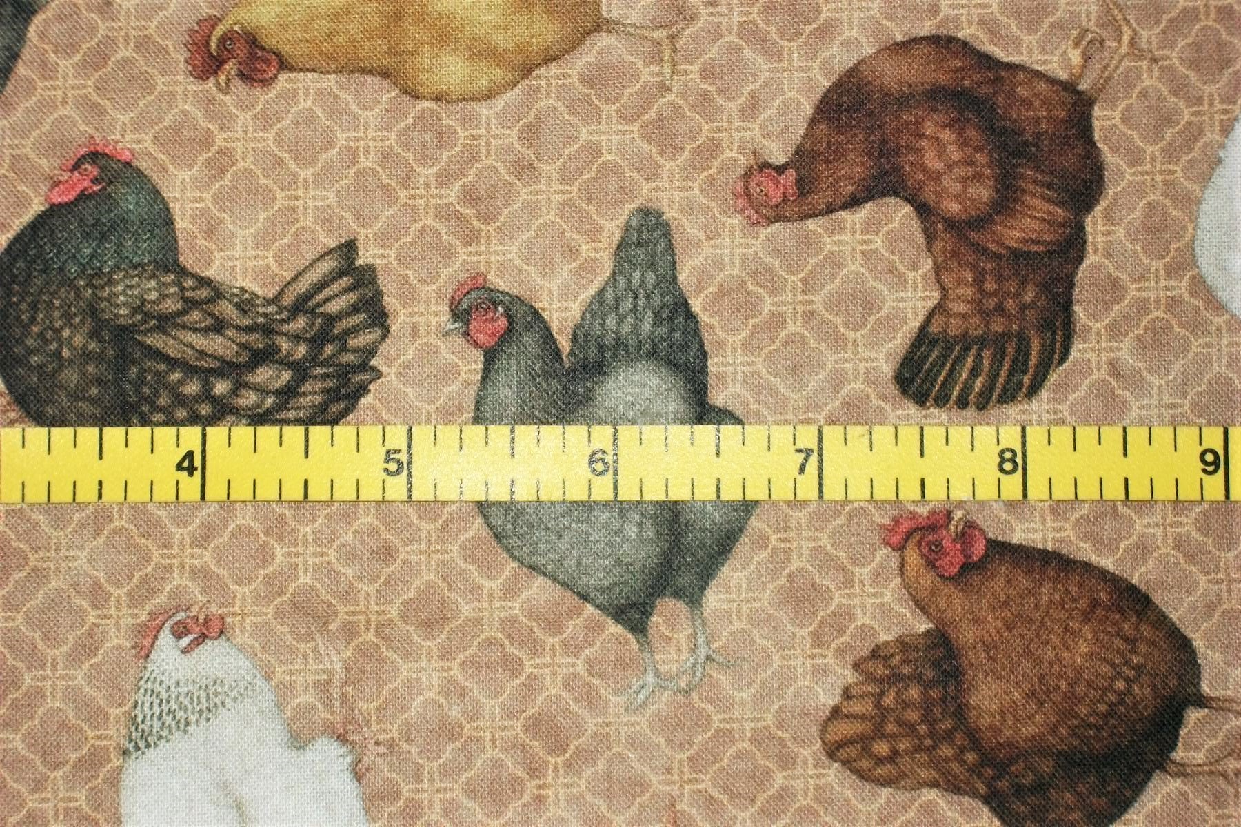 Chicken Fabric Hen Fabric by the Yard QT Fabrics Country - Etsy