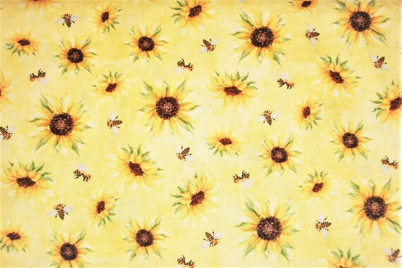 Sunflower Fabric by the Yard Country Fabric Wilmington - Etsy