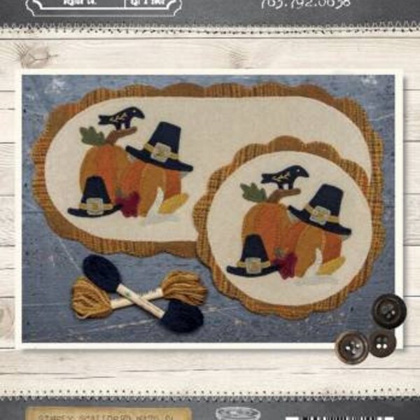 Fall Wool Applique Kits - Etsy