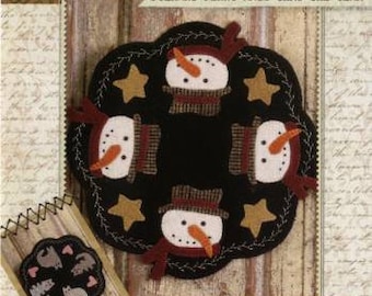 Wool Applique Pattern, Snowflake Pattern, Christmas Wool Applique, Wool ...