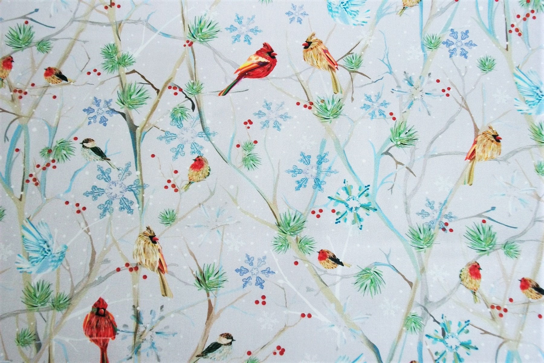 Cardinal Fabric Bird Fabric by the Yard Rustic Fabric QT - Etsy