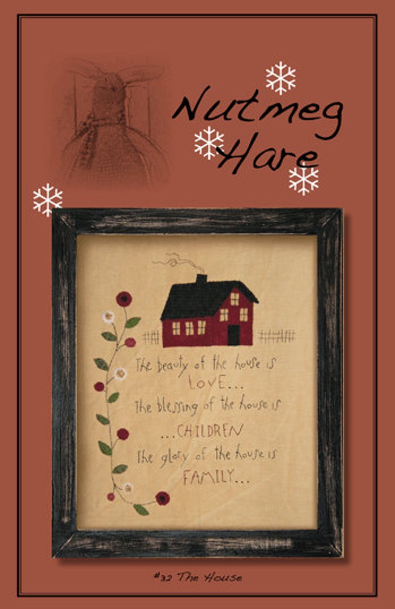 Stitchery Pattern Folk Art Pattern Primitive Stitchery - Etsy