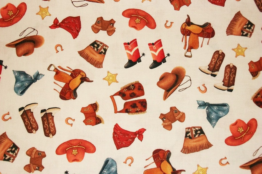 Western Fabric, Cowboy Fabric, by the Yard, Michael Miller, Quilting ...