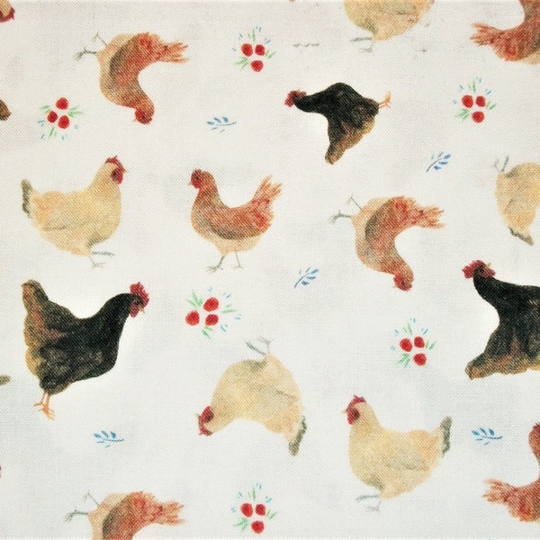 Chicken Fabric - Etsy