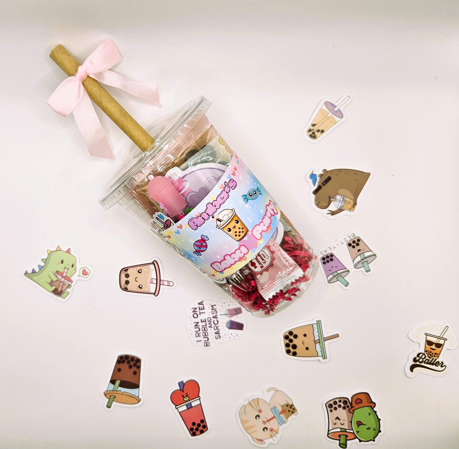 Kawaii Boba Gift Box: Asian Snacks and Bubble Tea, Novelties ...